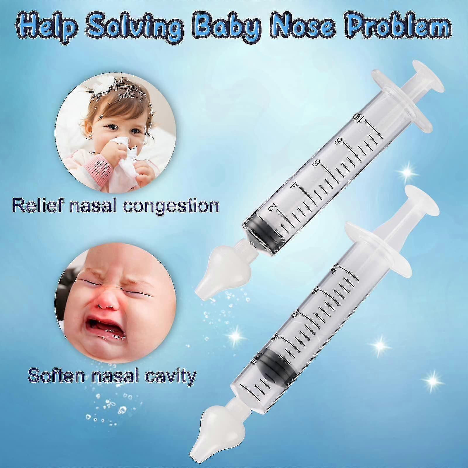 4pcs Nasal Syringe For Baby, Silicone Baby Nasal Aspirator Qucik ...