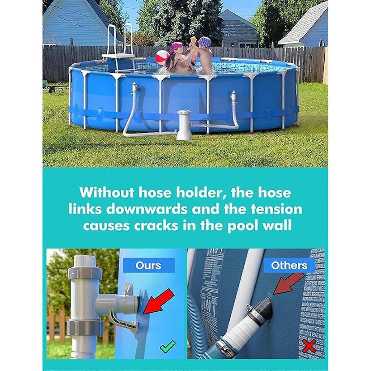 Pool Hose Adapter, Pool Hose Holder and Plunger Valve, Pool Replacement ...