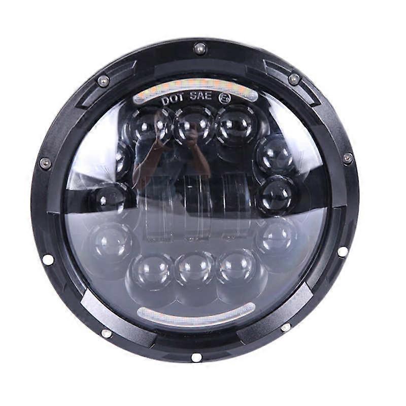 Universal 7"led Car Motorcycle Headlight H4 Phare Farol Moto Headlamp ...