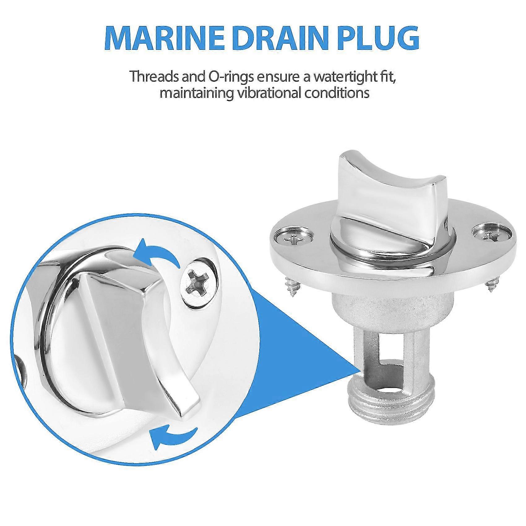 Oval Garboard Drain Plug Marine 316 Stainless Steel Drain Plug Fits 1 ...