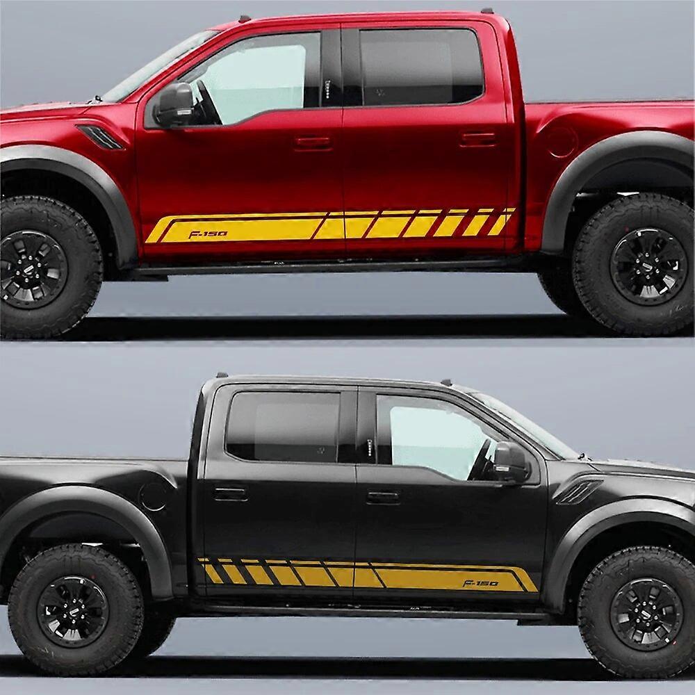 2Pcs Pickup Stickers Car Door Side Stripes Decals For Ford Ranger ...