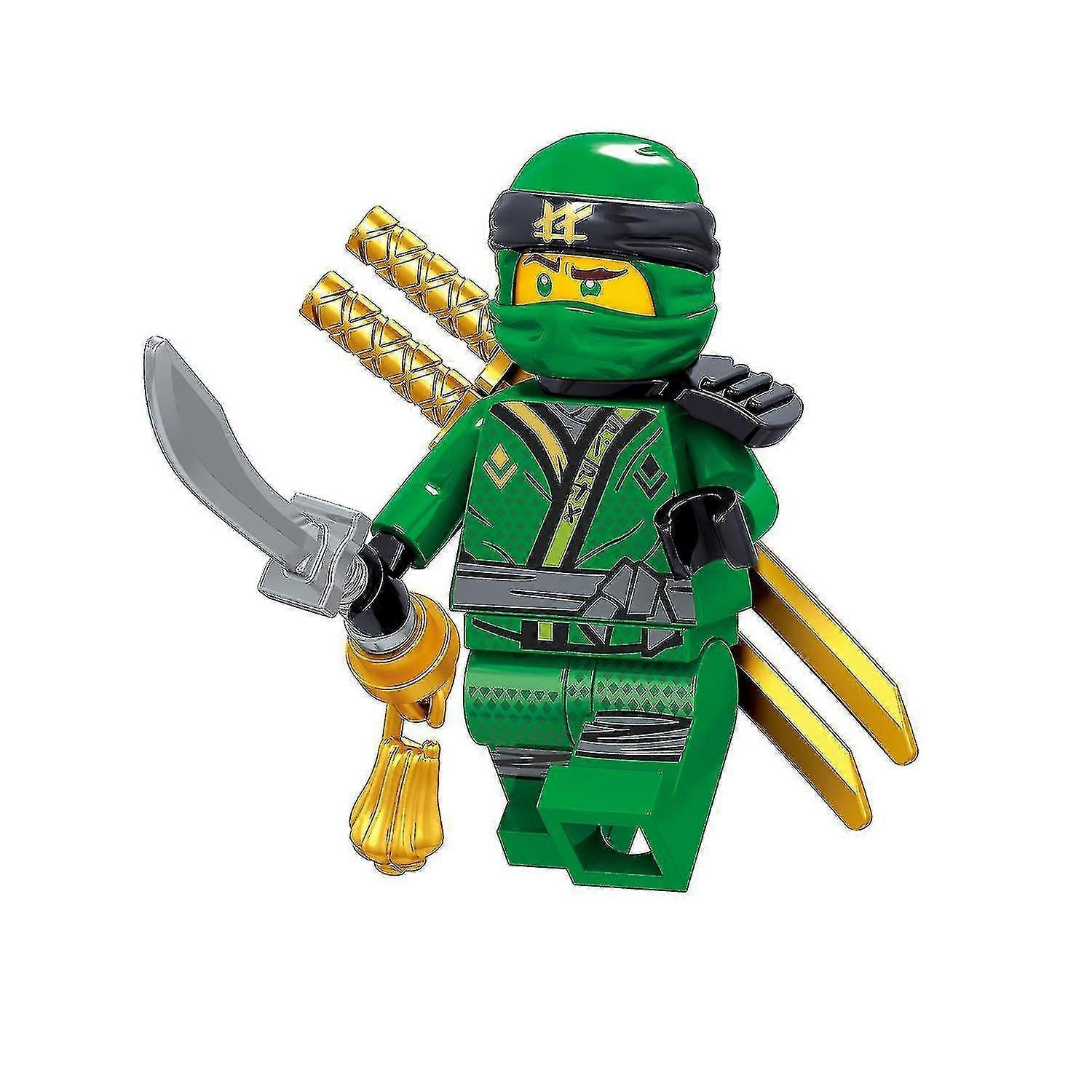 8pcs Ninja Ninja Series Niya Lloyd Warrior X Puzzle Assembled Building ...