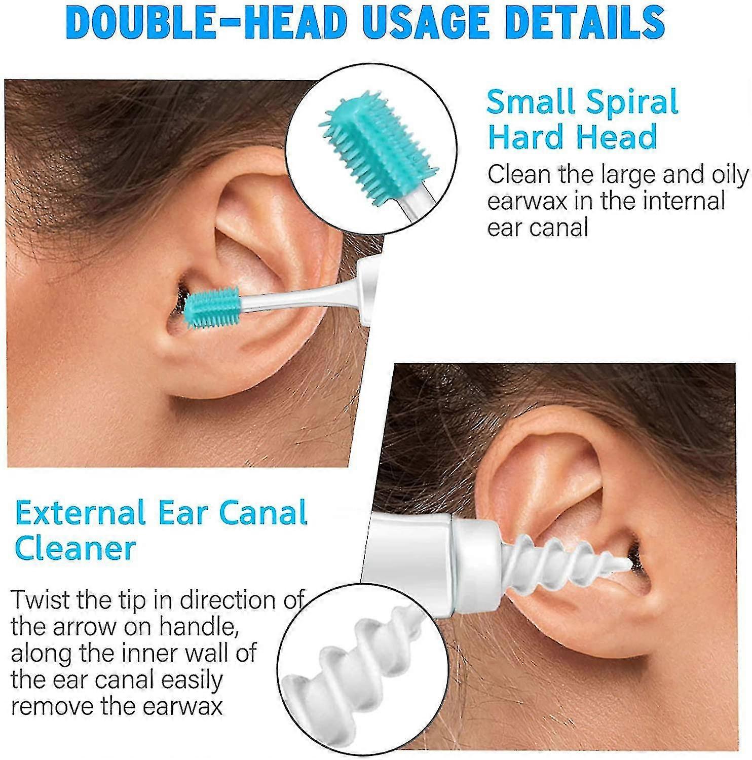 Ear Wax Remover,q Grips Earwax Remover,silicone Soft Ear Wax Removal ...