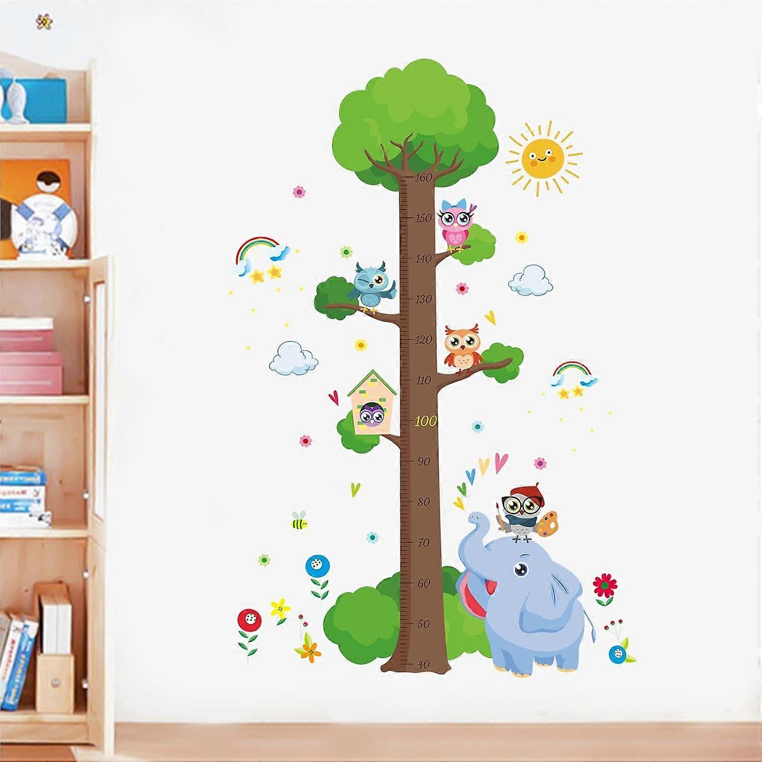 40 to 160 cm Animal Height Chart Elephant PVC Growth Charts Ruler Big ...