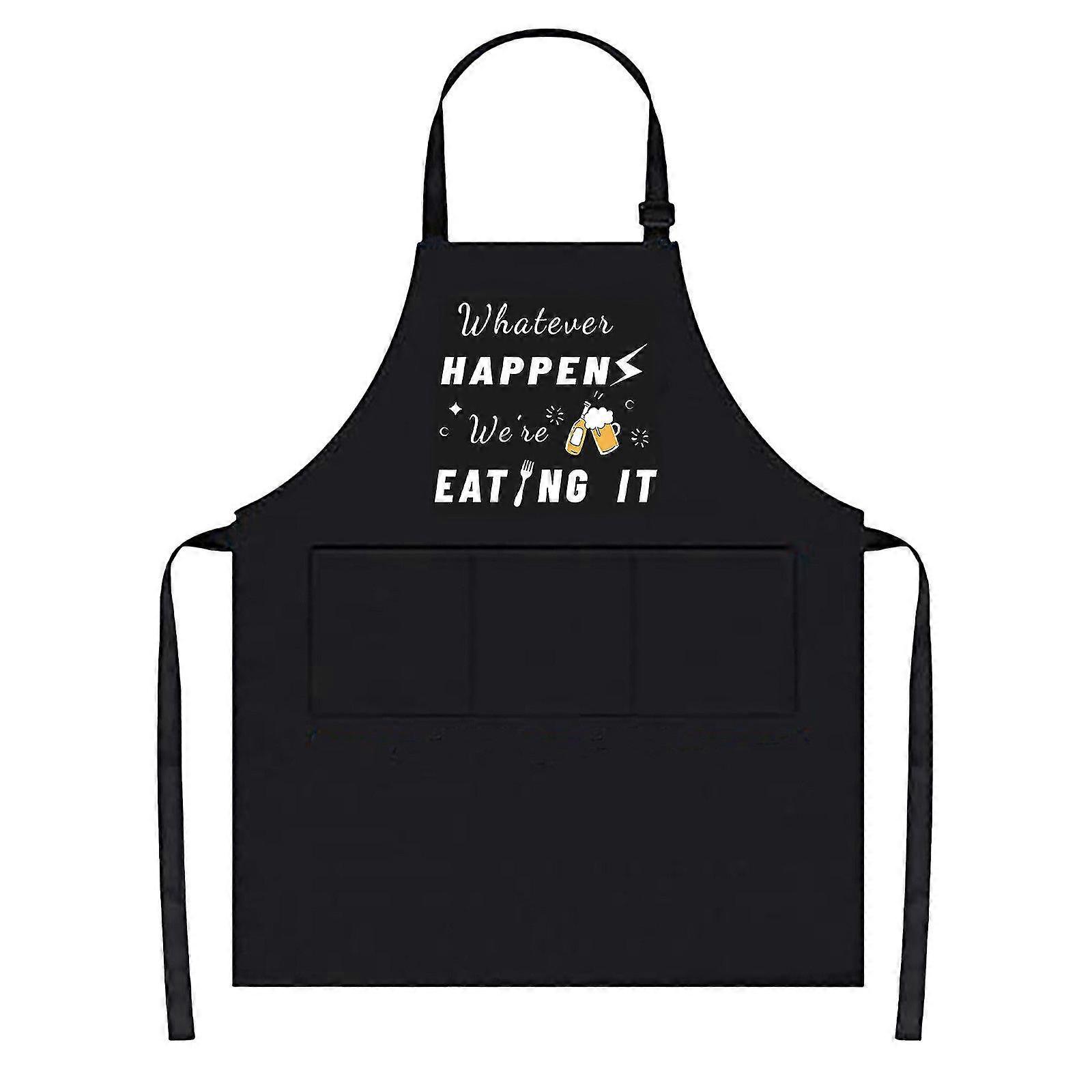 Funny Apron for Men, Chef Bib Apron With 3 Pockets, Perfect for Kitchen ...