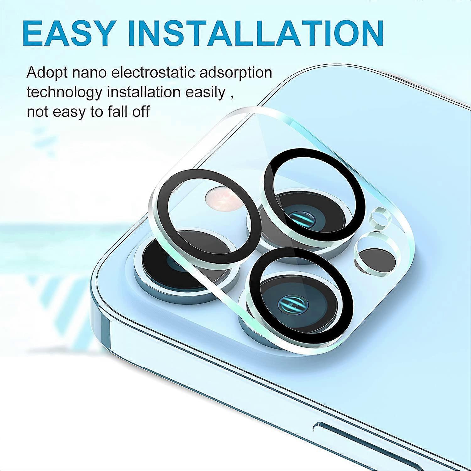 3 Pieces Back Camera Protector Compatible with iPhone 13 Pro/13 Pro Max ...