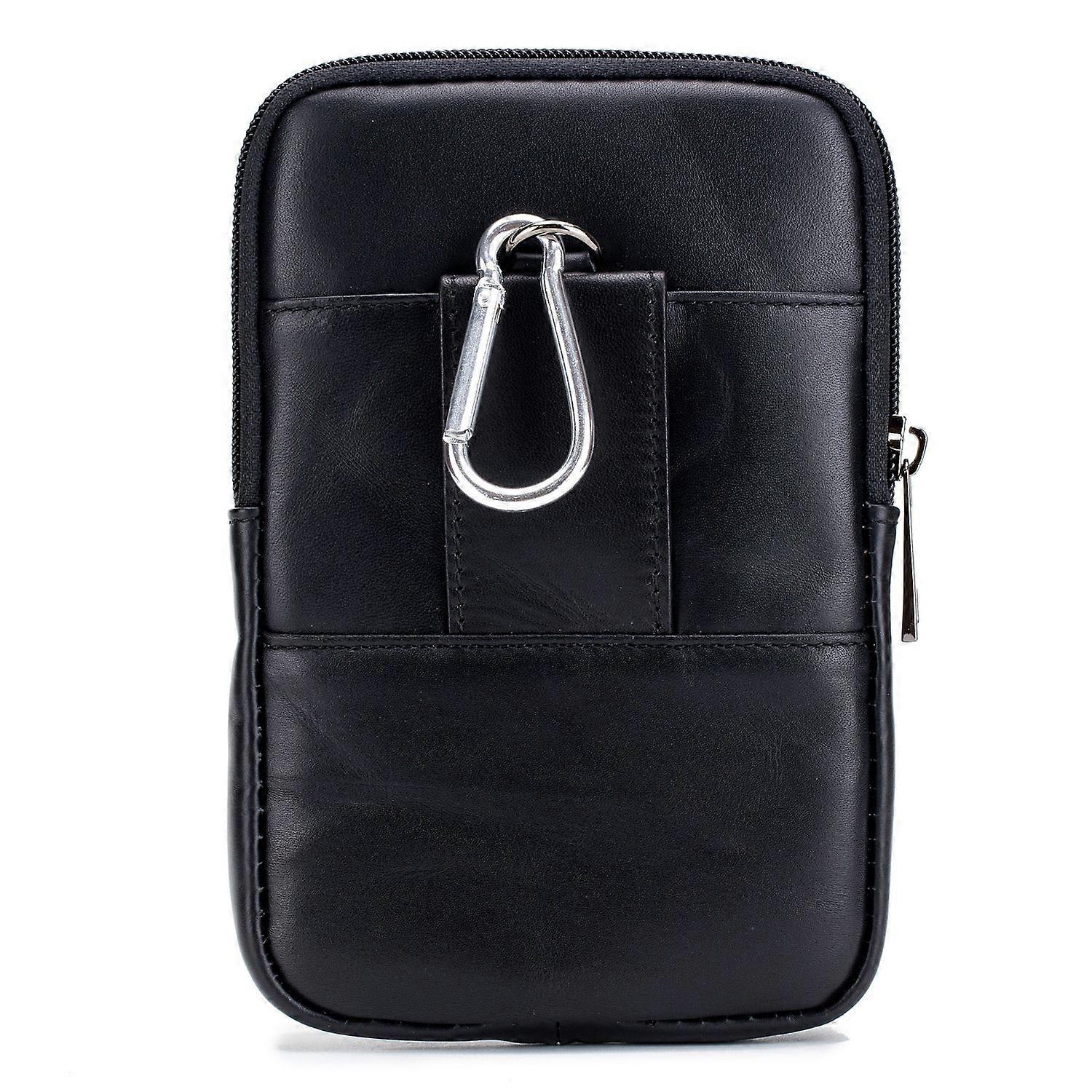 BULLCAPTAIN Genuine Cowhide Leather Phone Pouch for 5.0-5.5" Cell ...