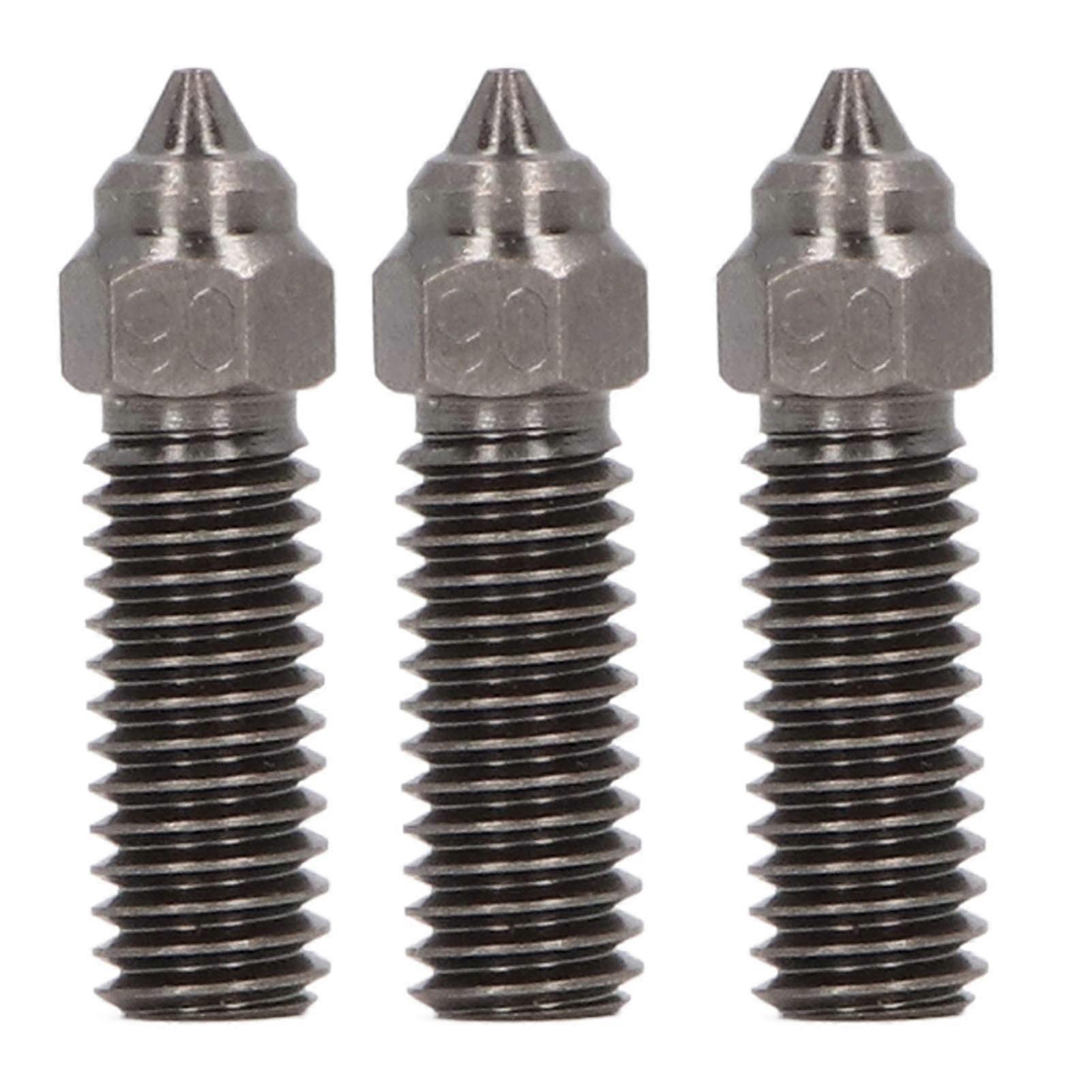 3pcs Hardened Steel Nozzles High Flow Nozzle Kit 3d Printer Extruder ...