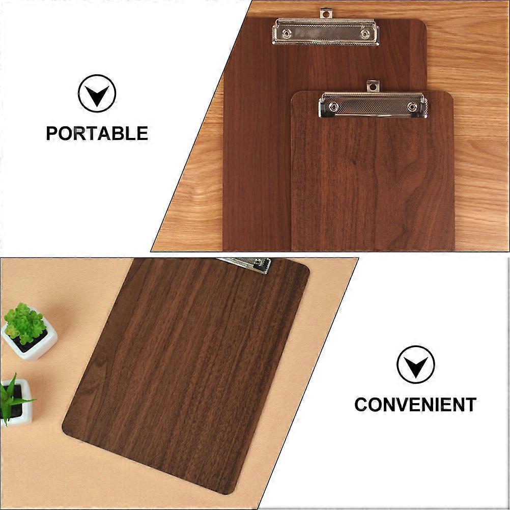 2PCS Wooden Menu Board Clip Kitchen Restaurant Menu Holder Menu ...