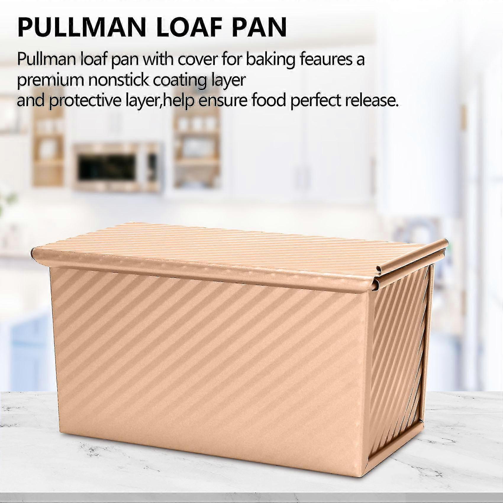 Baking Pullman Loaf Pan With Cover,bread Pan With Lid, Rectangle For ...