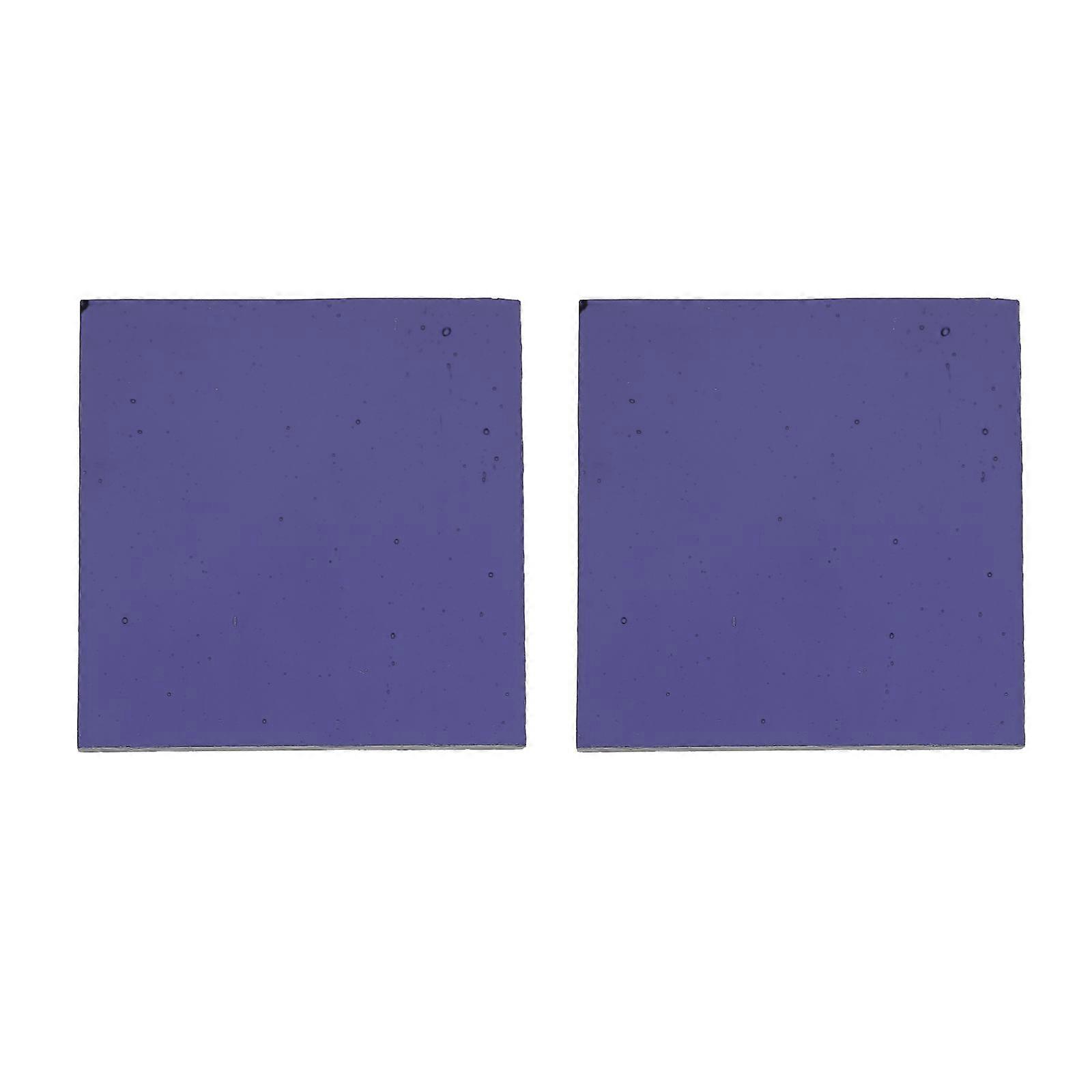 2pcs Cobalt Blue Glass Sheet Chemistry Experiment Supply Experiment ...