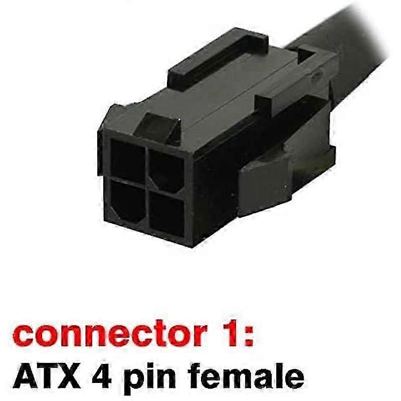 ATX 4 Pin Female to Motherboard CPU 8(4+4) Pin Male EPS 12V Converter ...