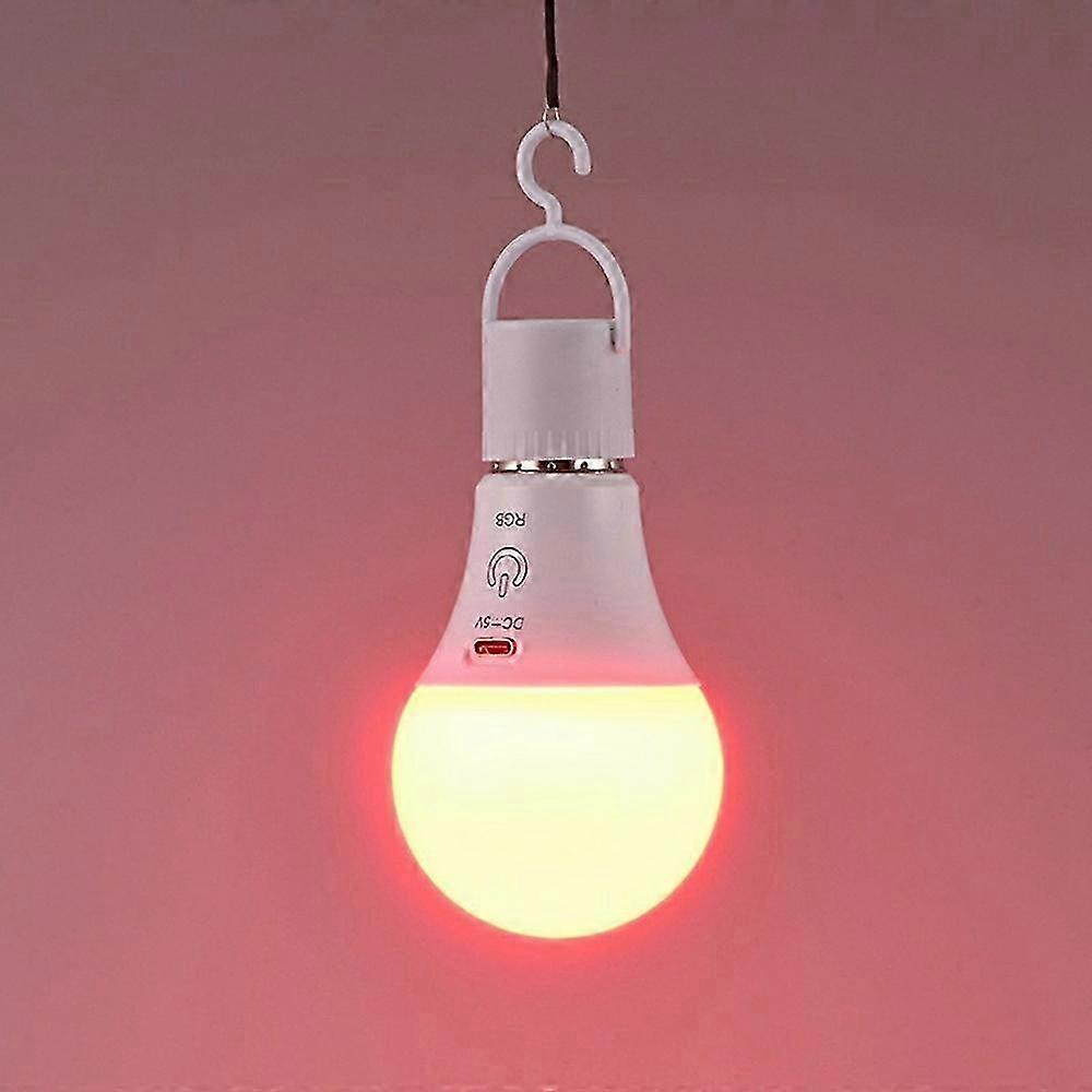 RGB LED Bulb with Rechargeable Function Controlled by Remote and Timer ...