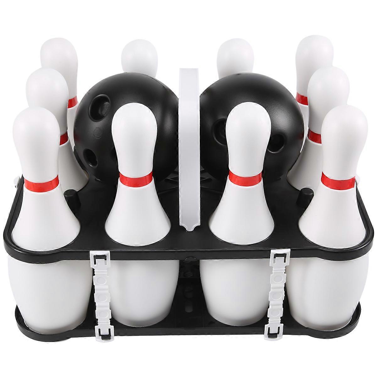 1 Set Bowling Set for Kids & Adults 2 Ball 10 Pins for Family Kids ...