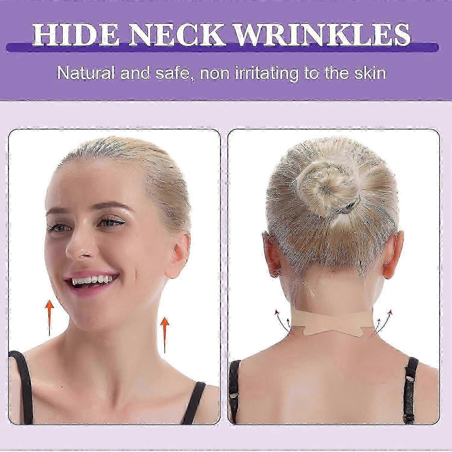 Neck Lifting Tapes, 10pcs Neck Wrinkle Bands Invisible Anti-Wrinkle ...