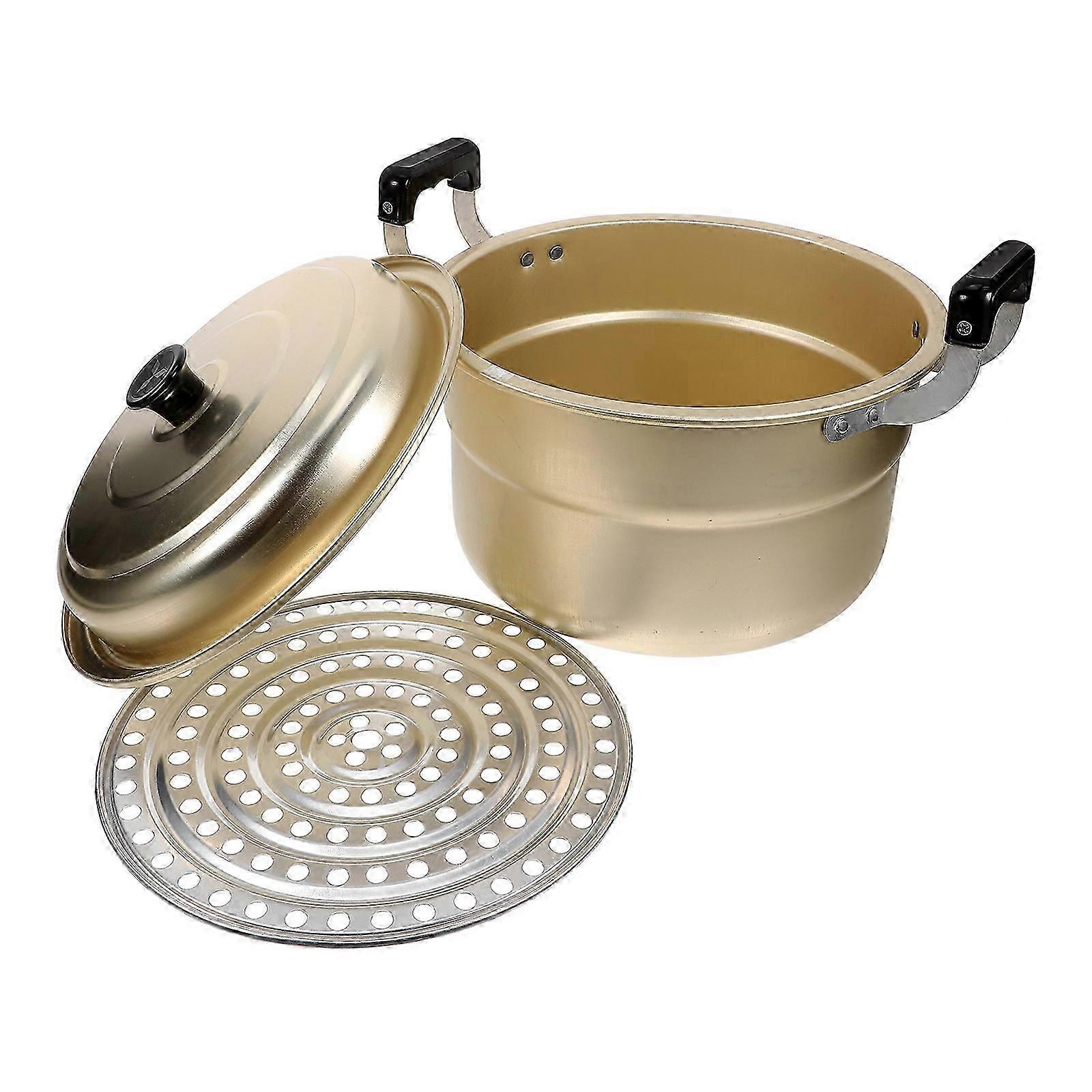 Aluminum Soup Pot Multipurpose Cooking Pot Even Heating Small Family 28 ...