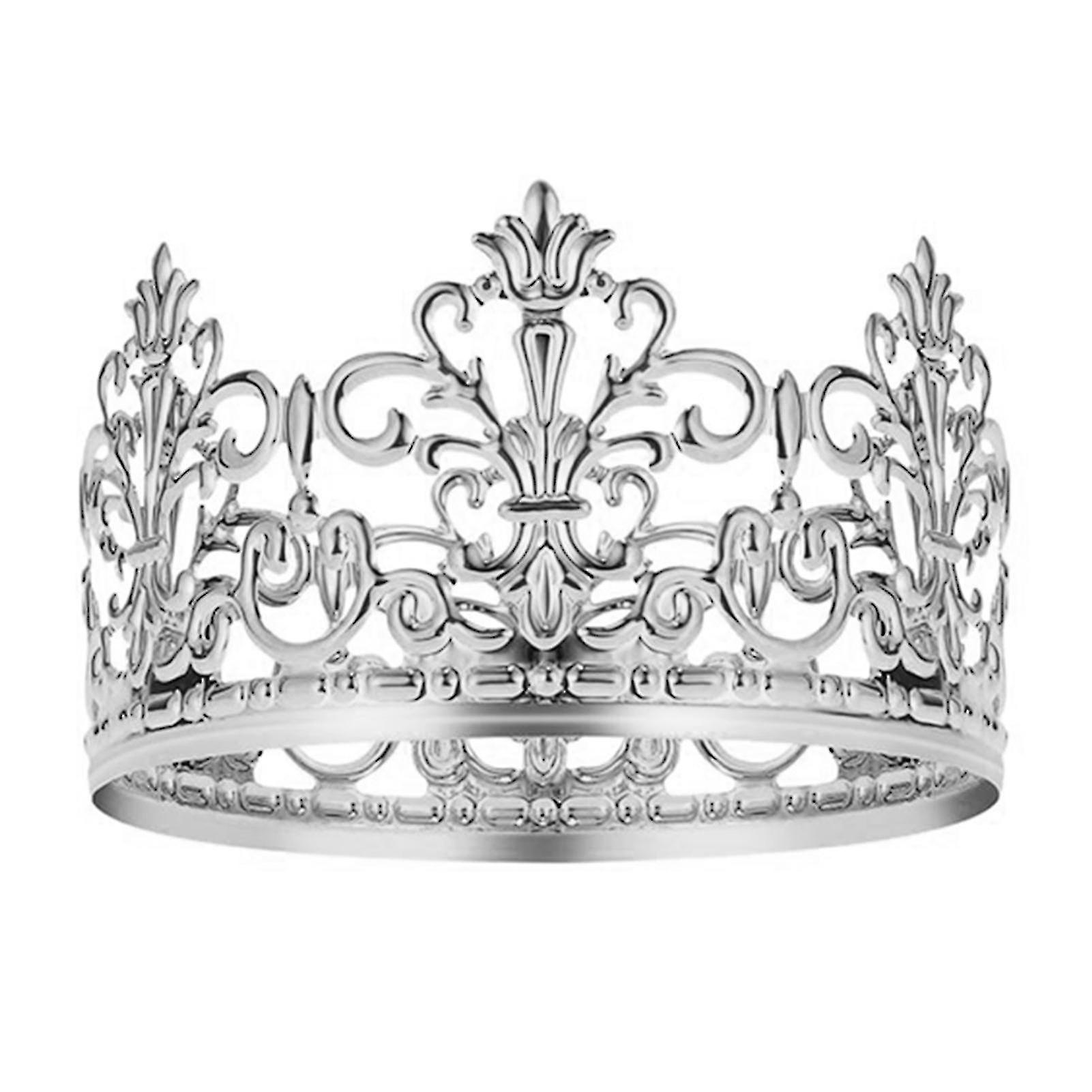 Cake Topper Realistic Looking Rust-proof Metal Crown Cake Topper Royal ...