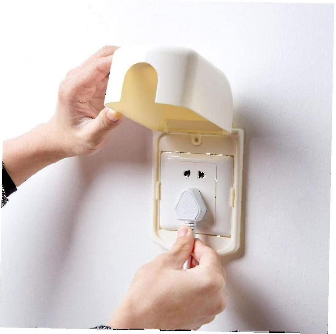 Convenient Plastic Baby Anti-electric Socket Dustproof Cover Waterproof ...