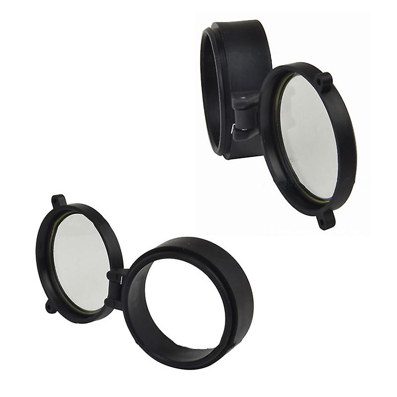 30mm-50mm Transparent Rifle Scope Lens Cover Flip Up For Airsoft ...