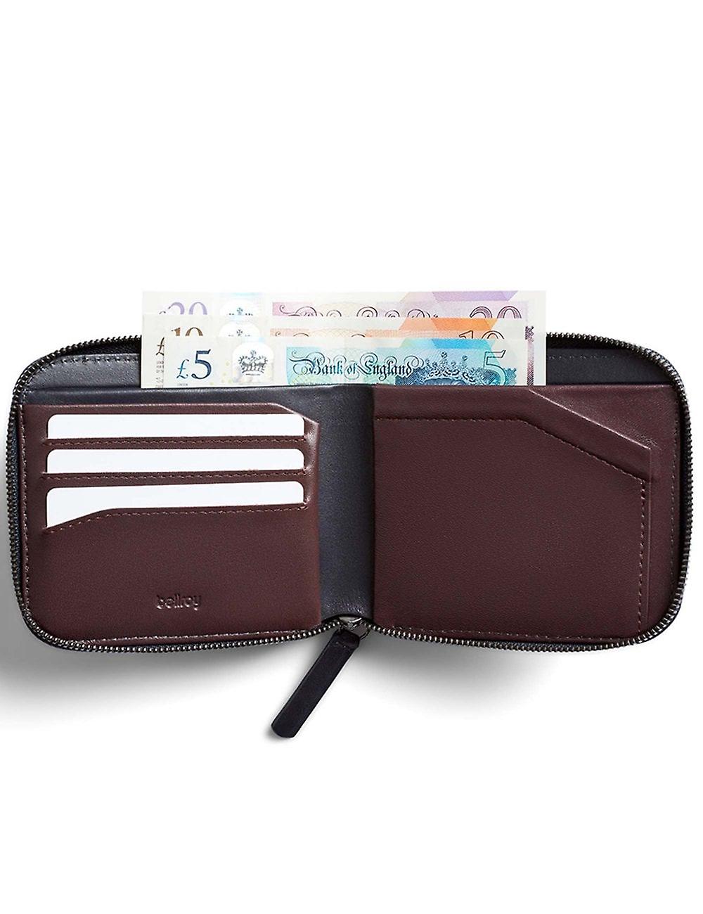 Adults Bellroy Zip Wallet - Deep Plum | Fruugo UK