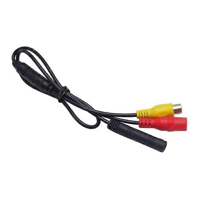 1pc Car Reverse Backup Camera 4-pin Male To Female Connector Rca Cvbs ...