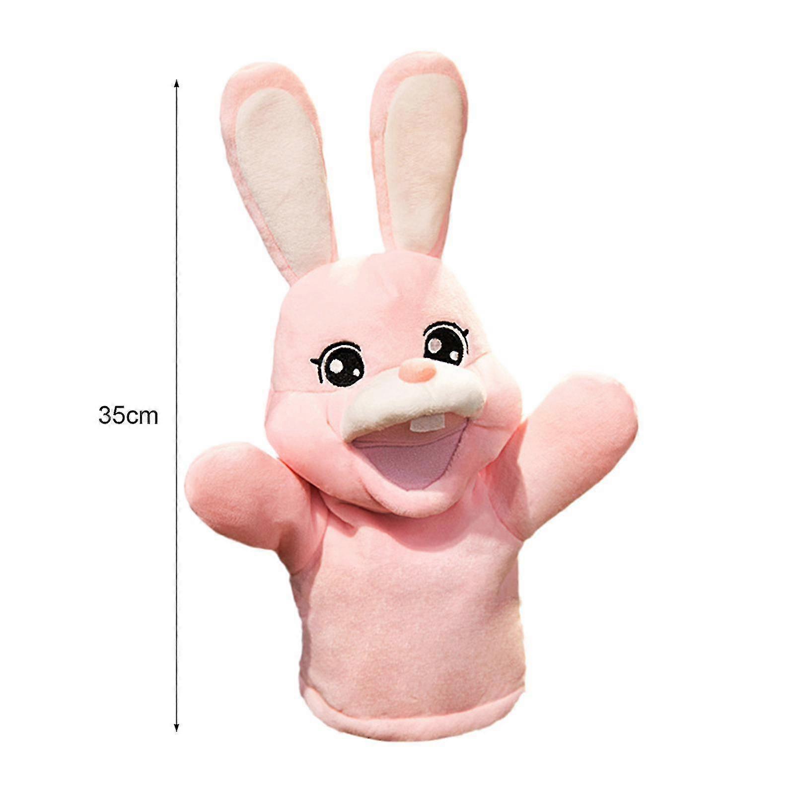 35cm Animal Hand Puppet Filling Soft Bunny Doll Plushies Parent-child ...