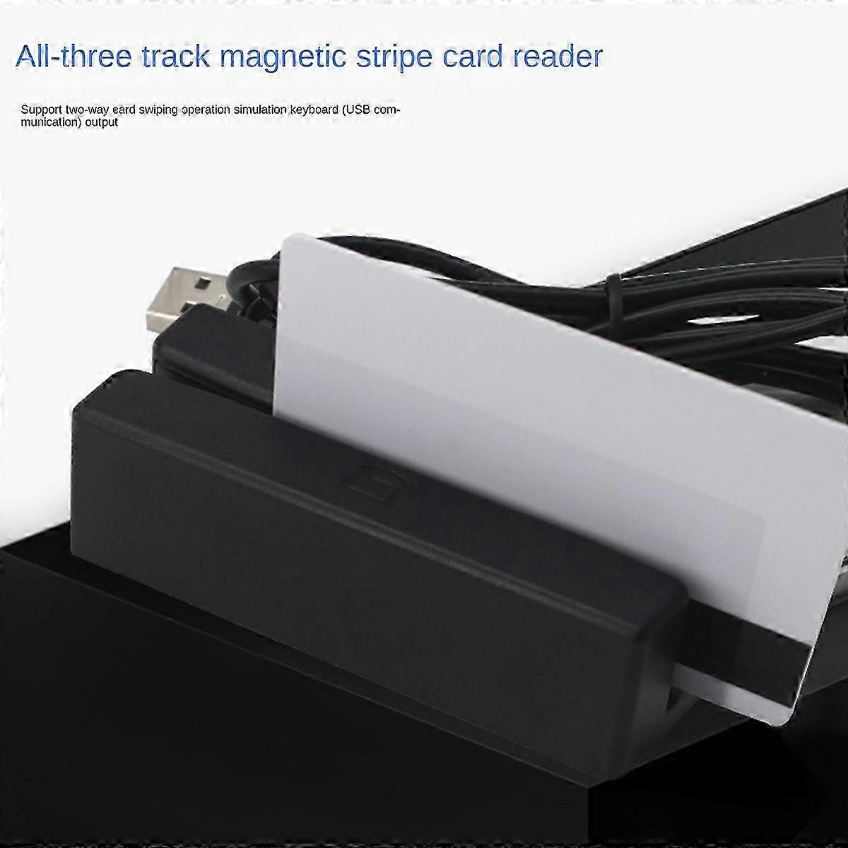 MSR90 USB Magnetic Strip Card Reading Machine Card Reader Stripe 3 ...