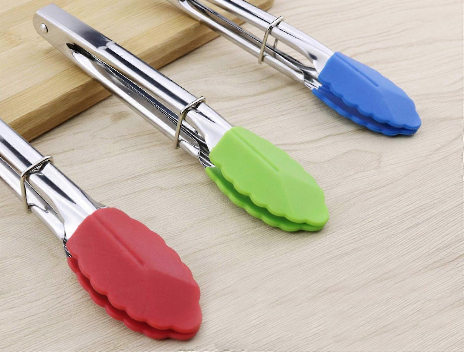 Silicone Tongs Mini Small Tiny Kitchen Tongs For Food Sugar Ice Salad ...