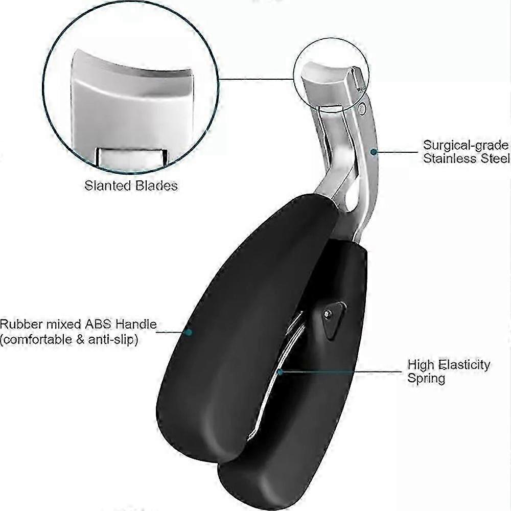 Sherum Clipmaster Pro, Ergonomic Angled Head Thick Toenail Clipper for ...