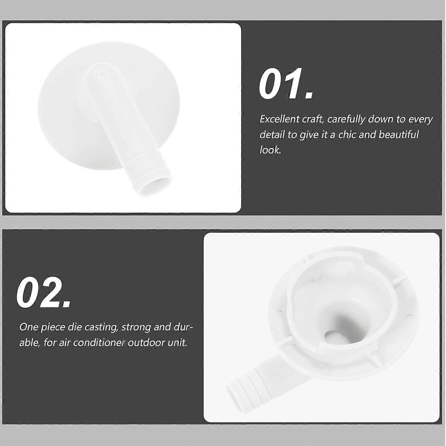 Air Conditioning Drainage Pipe Connector Elbow Fitting Condensate Drain End Cap Air Conditioner ...