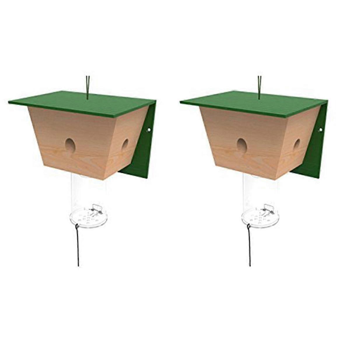 Carpenter Bee Trap, Best Bee Wood Traps. 2 Pack Bee Traps, Patio ...