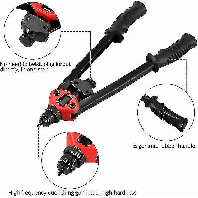 16' Professional Rivet Plier Rivet Pliers With 100 M3, M4, M5, M6, M8 ...