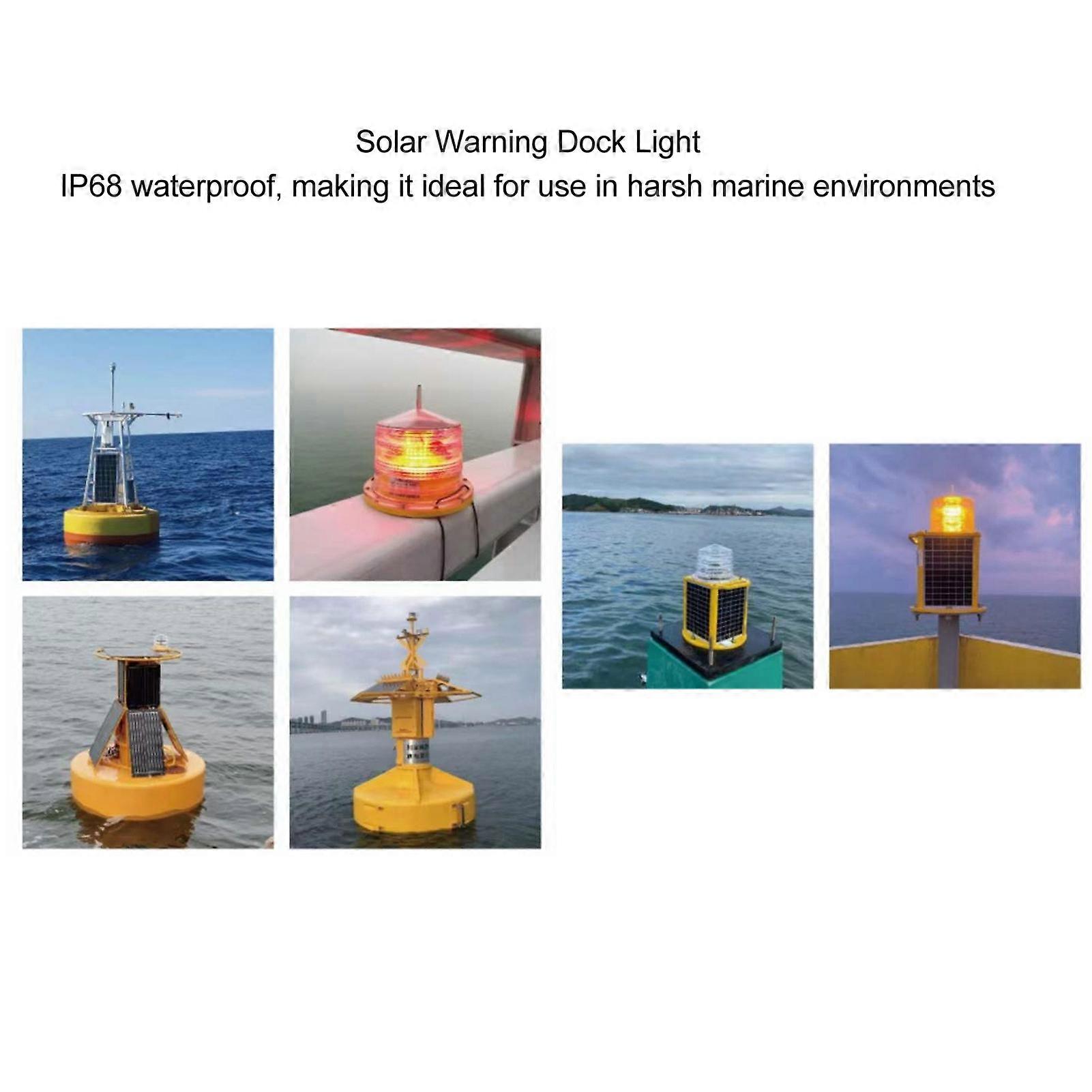 Solar Warning Dock Light 360 Degree Lighting High Brightness IP68 ...