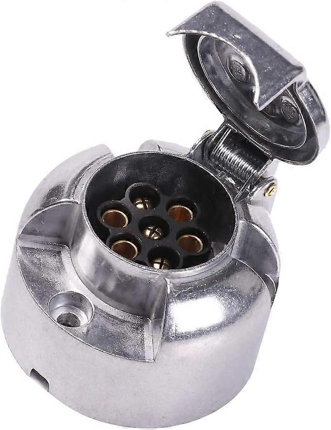 Pin Tow Bar Electrical Trailer Socket Metal Aluminum Alloy 7 Way Car ...