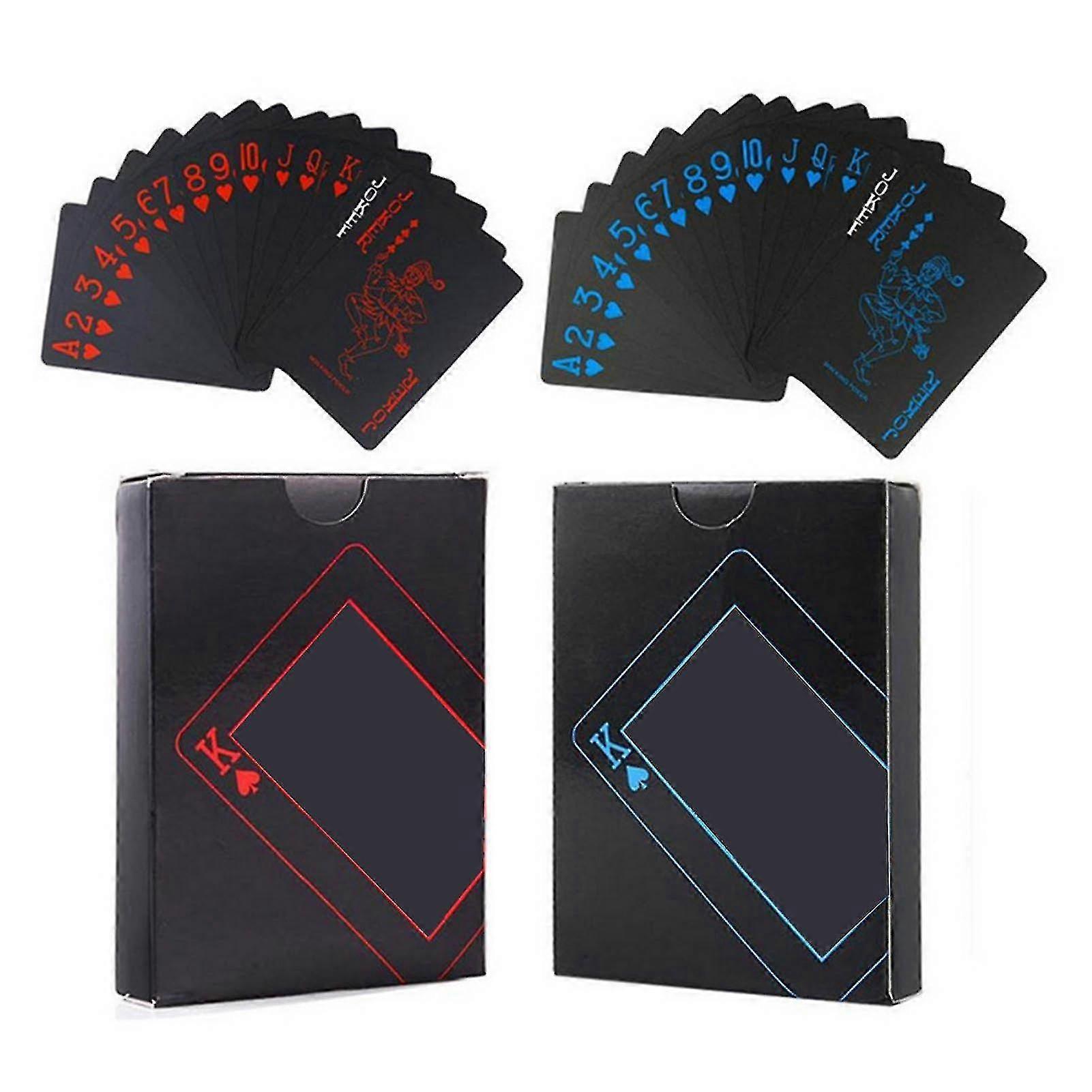 Waterproof Flexible Plastic Poker Cards - 4 Decks for Tabletop Games ...