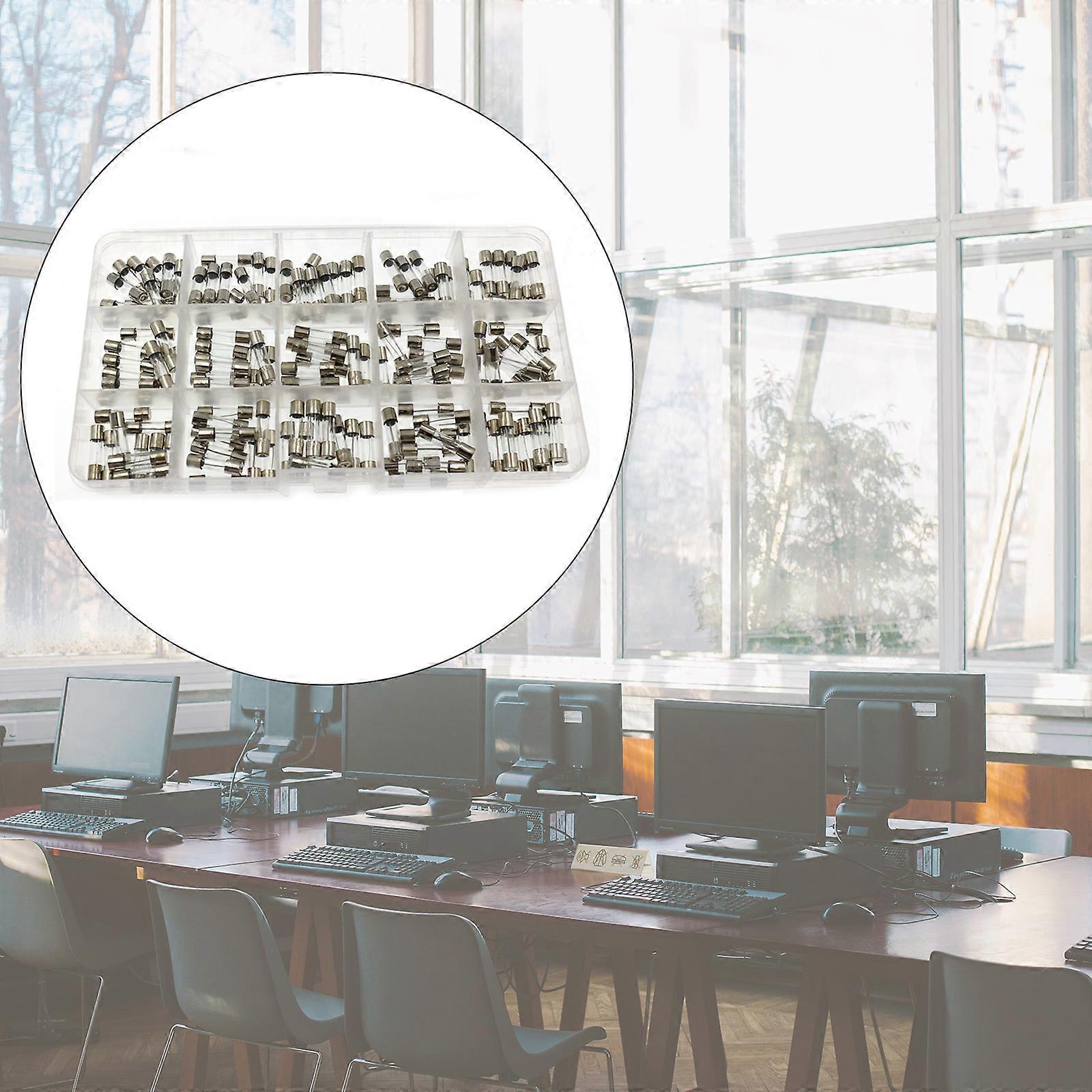 150PCS 5x20mm Glass Fuse Sample Box 15 Types x10 150 Fuses 0.1 A -30A ...