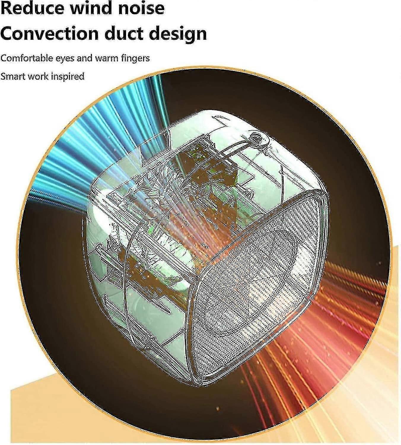 Battery Powered Space Heater - Compact Electric Mini Fan Heater With ...