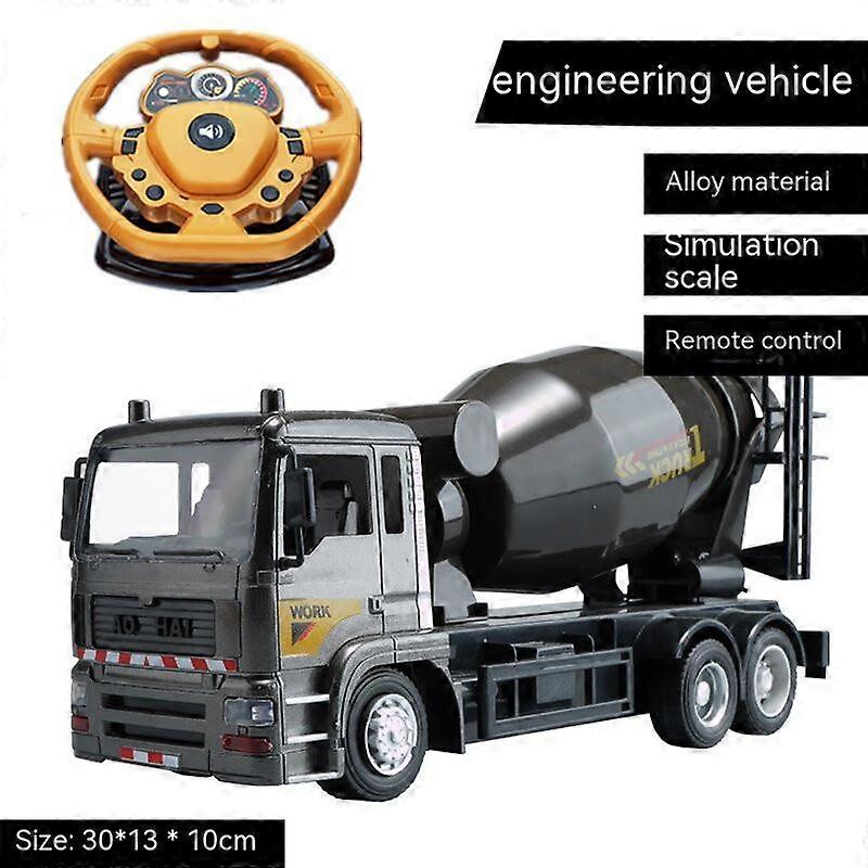 Alloy Rc Engineering Vehicle Steering Wheel Remote Control Dump Truck ...