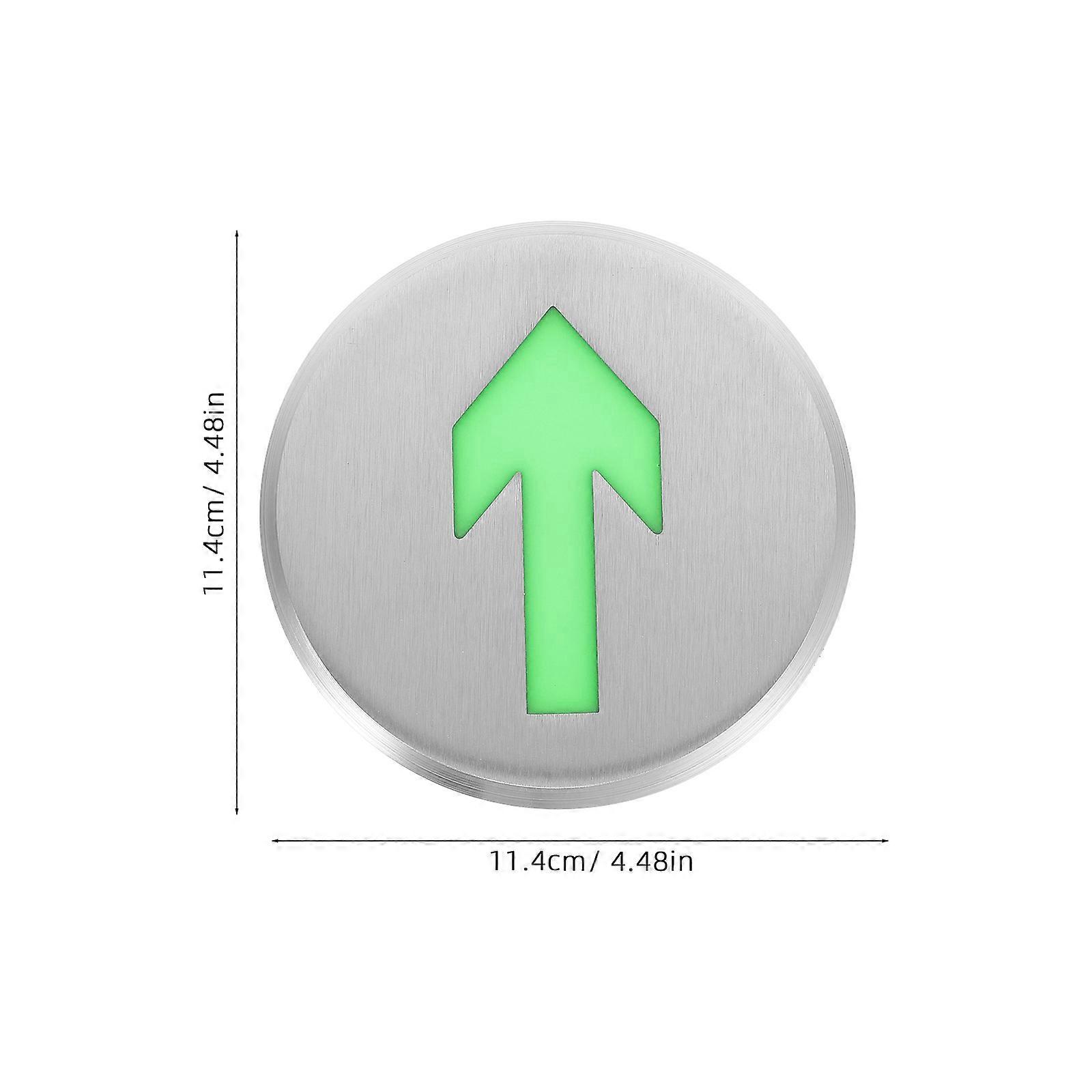 Glowing Arrow Safety Sign for Floor Emergency Exit Floor Sign One-Way ...