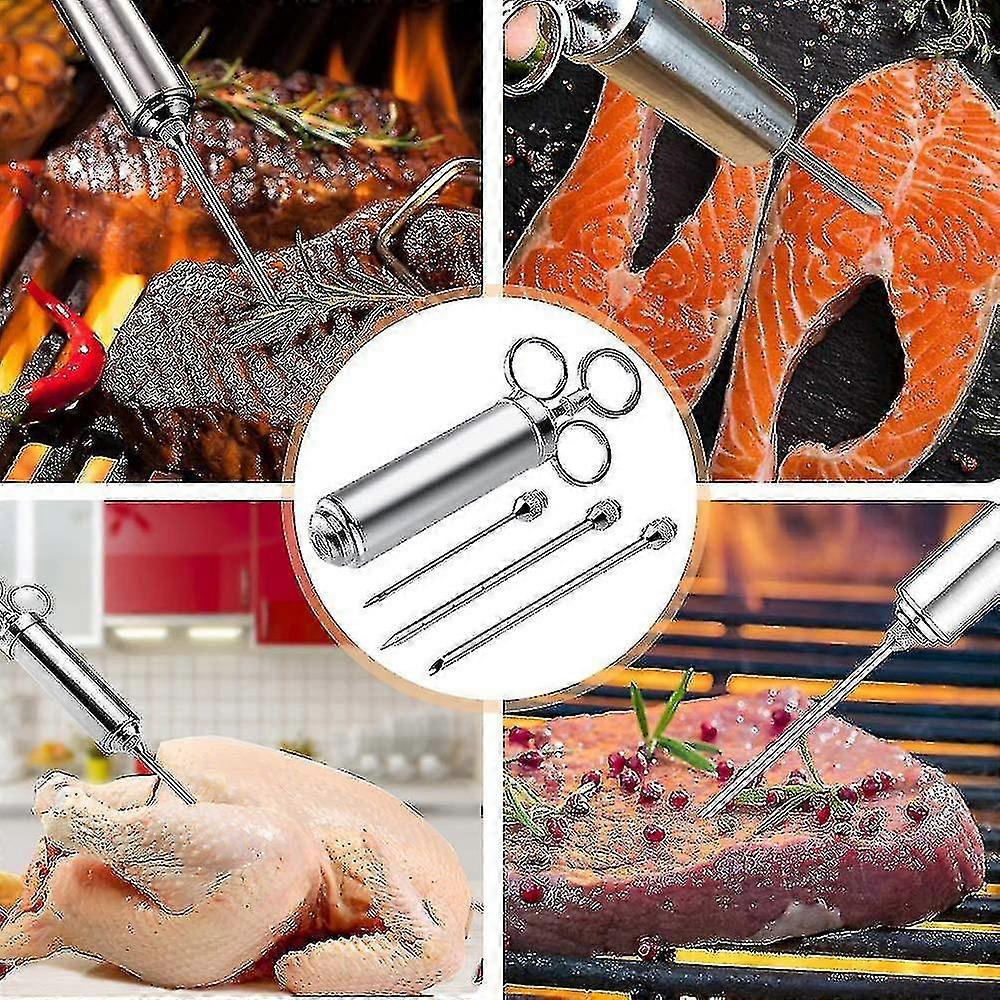 Meat Injector Syringe Kit Turkey Baster Food Syringe For Bbq,baking ...