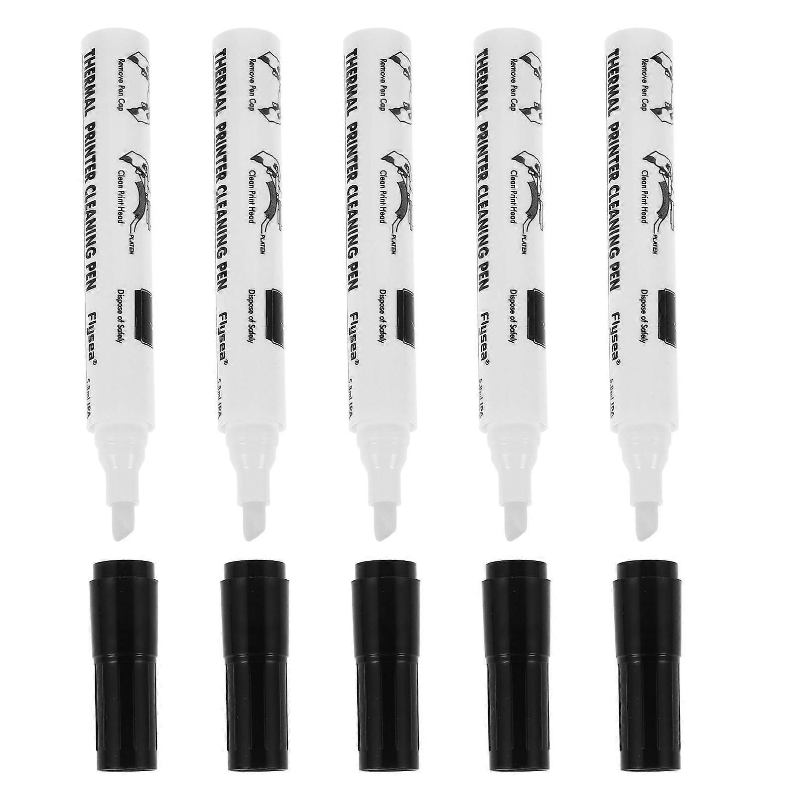5pcs Printer Cleaner Pen Reliable Cleaning Pen Printer Head Cleaning ...
