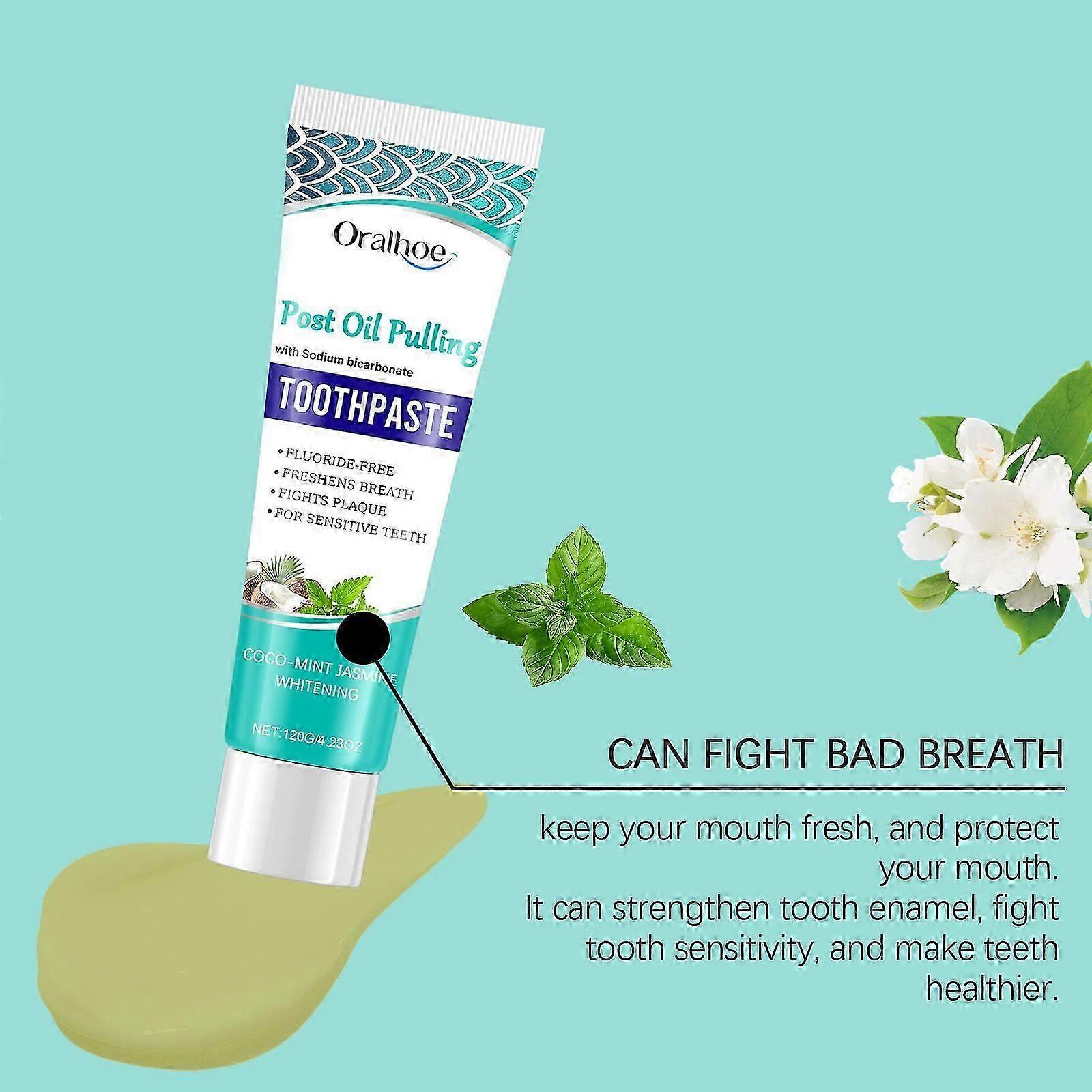 Post Oil Pulling Toothpaste, Coco-Mint Jasmine Whitening Toothpaste ...