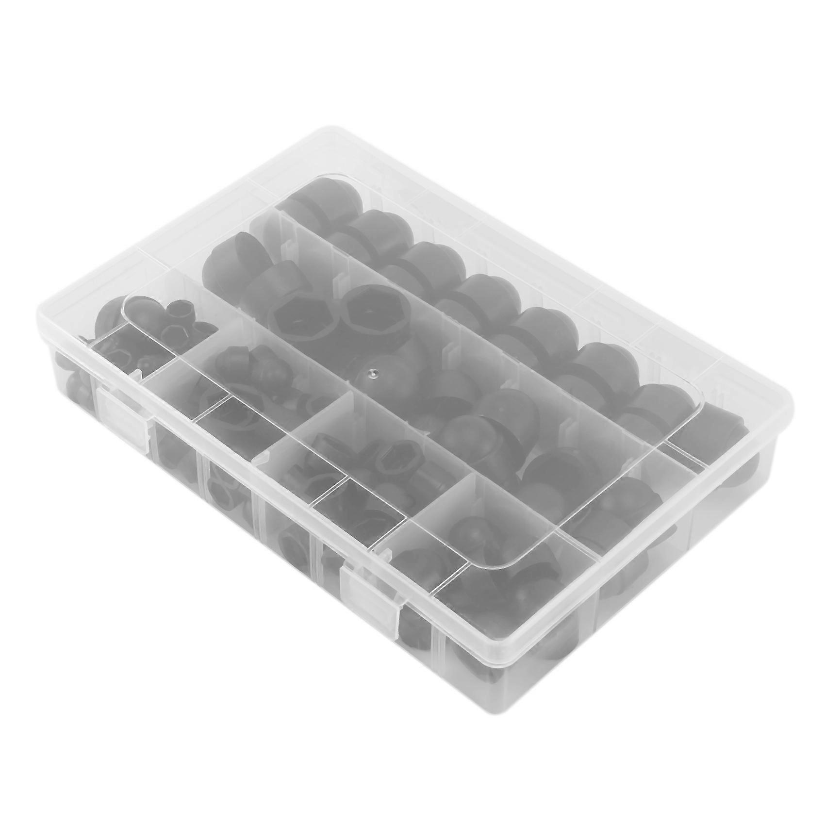 145Pcs Hex Nut Cover Protective M4-M12 Bolt Cap Protection Caps Covers ...