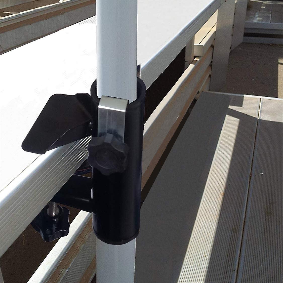 Metal Balcony Parasol Holder Clamp Umbrella Holder Fence Parasol Clamp ...