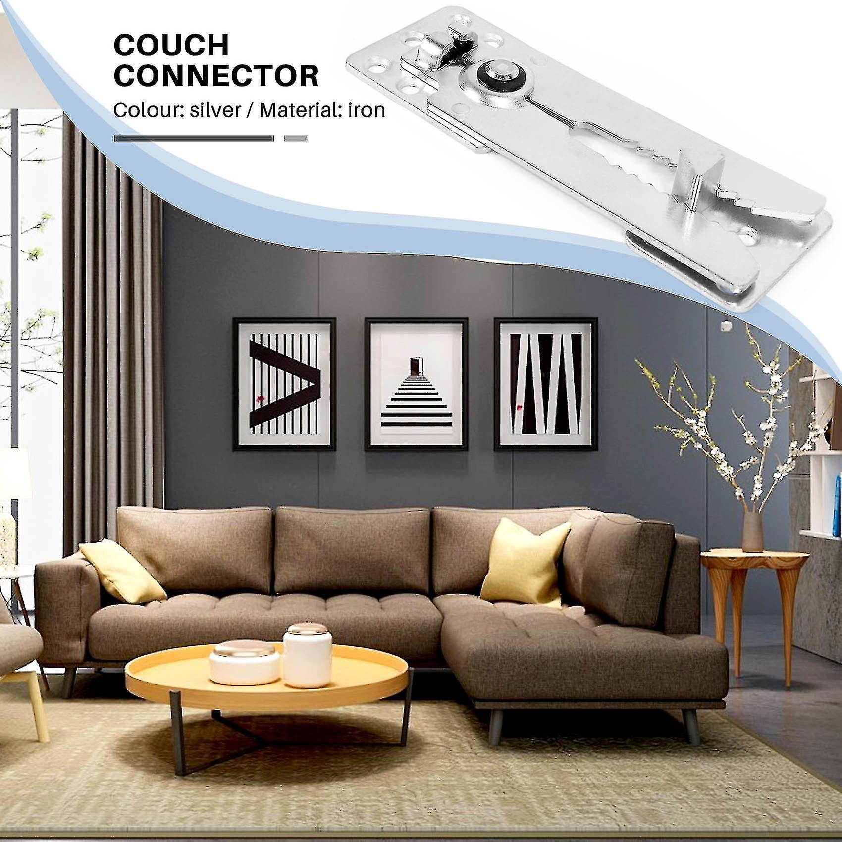 2 Packs Of Sectional Sofa Connector, Metal Sectional Sofa Furniture ...
