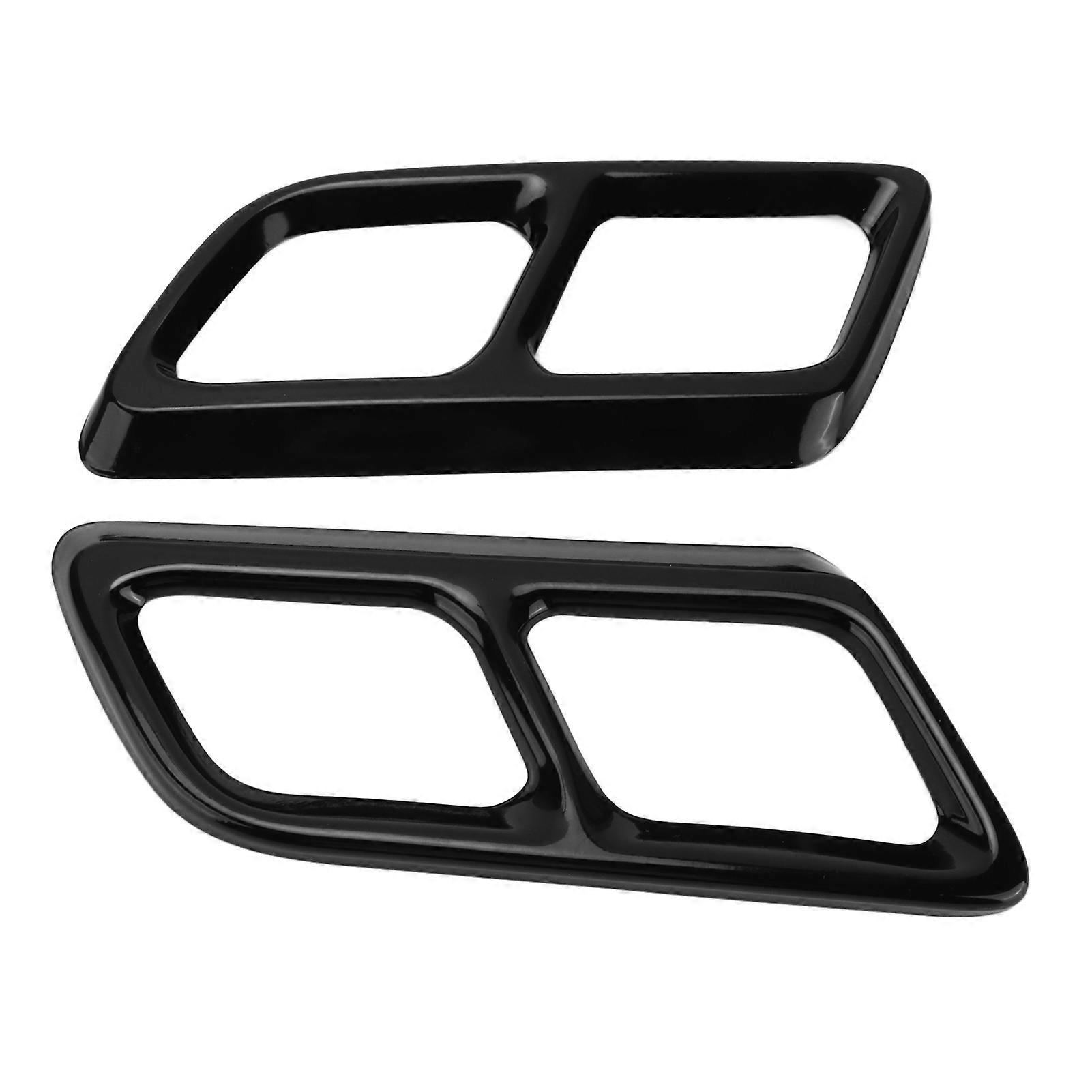 Exhaust Tail Pipe Cap,2pcs Exhaust Tip Trim Tail Throat Cover Exhaust ...