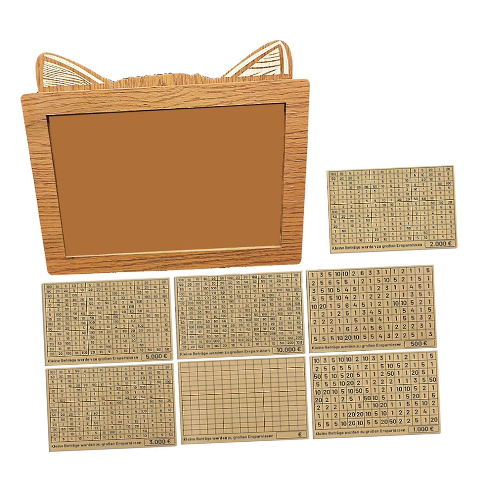 Wooden Money Box with Counter Fun Educational Money Target Savings ...