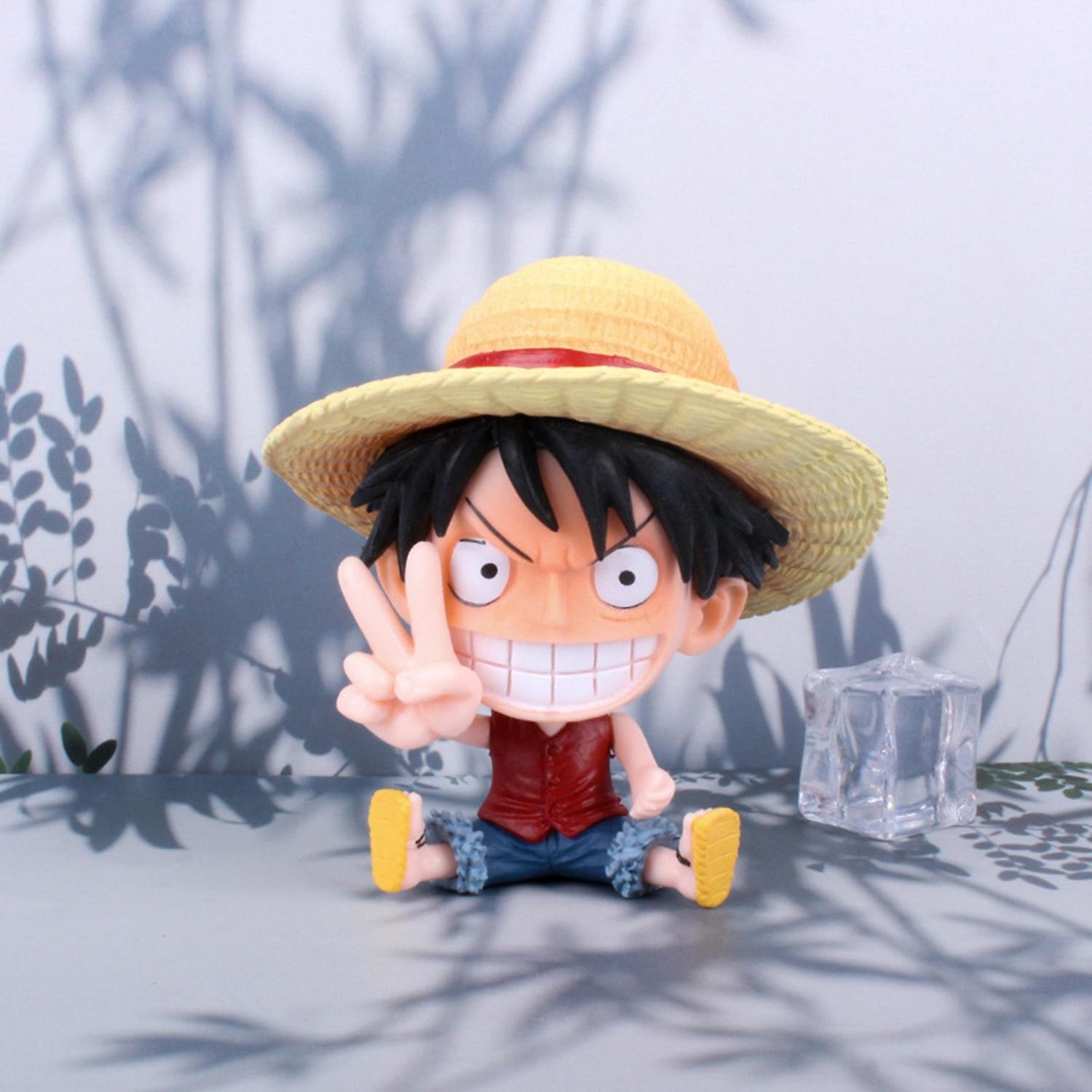 Model Toy Anime One Piece Figure Luffy Roronoa Zoro Sanji PVC Mini ...