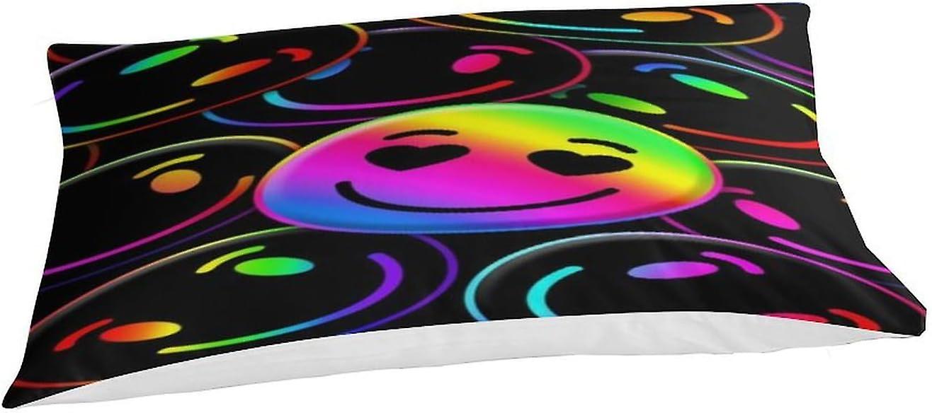 ARIJORJA smiley face Bedding Set rainbow Duvet Cover rainbow Quilt ...