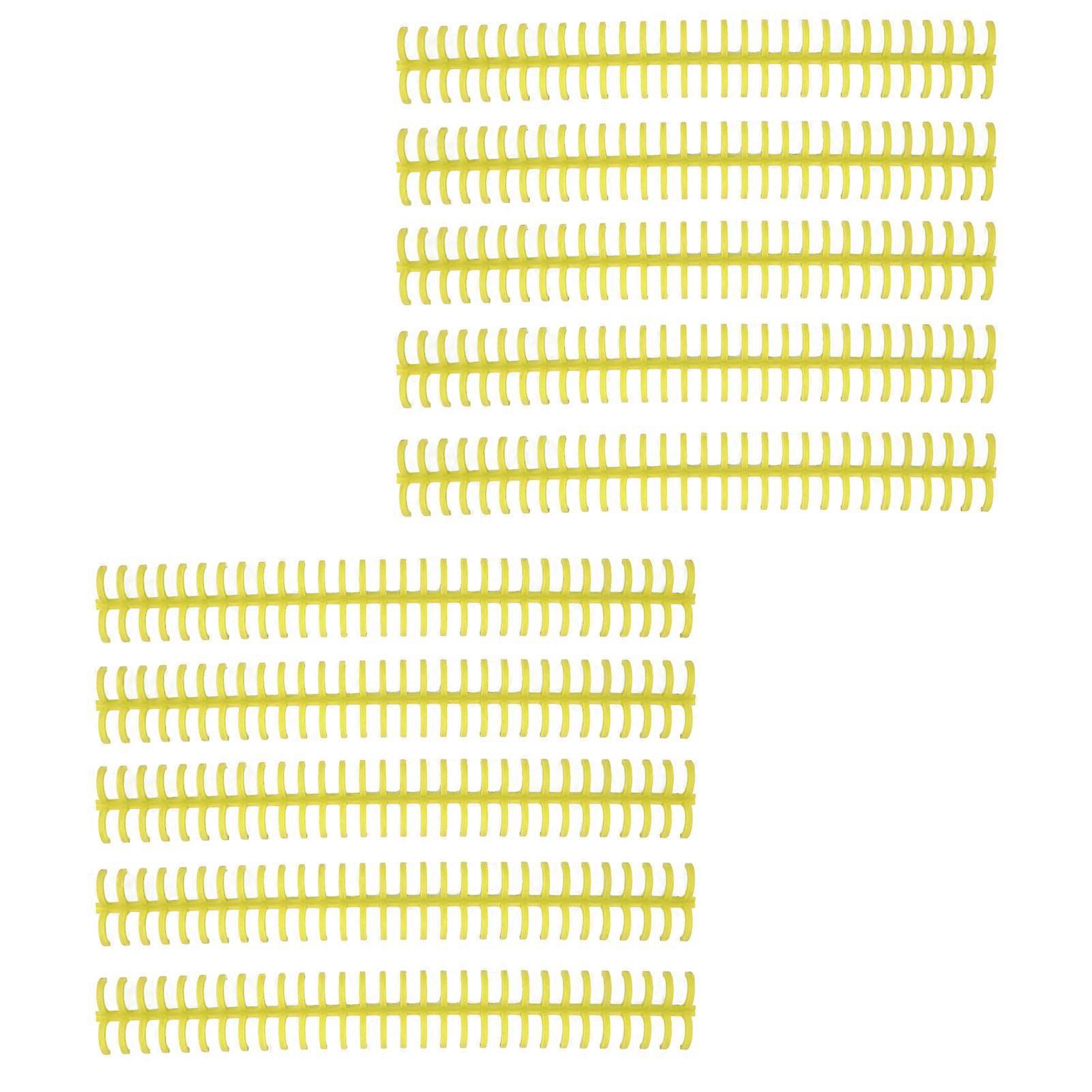 10Pcs Binding Spines Spirals Coils Combs 30 Holes Plastic Strip for ...